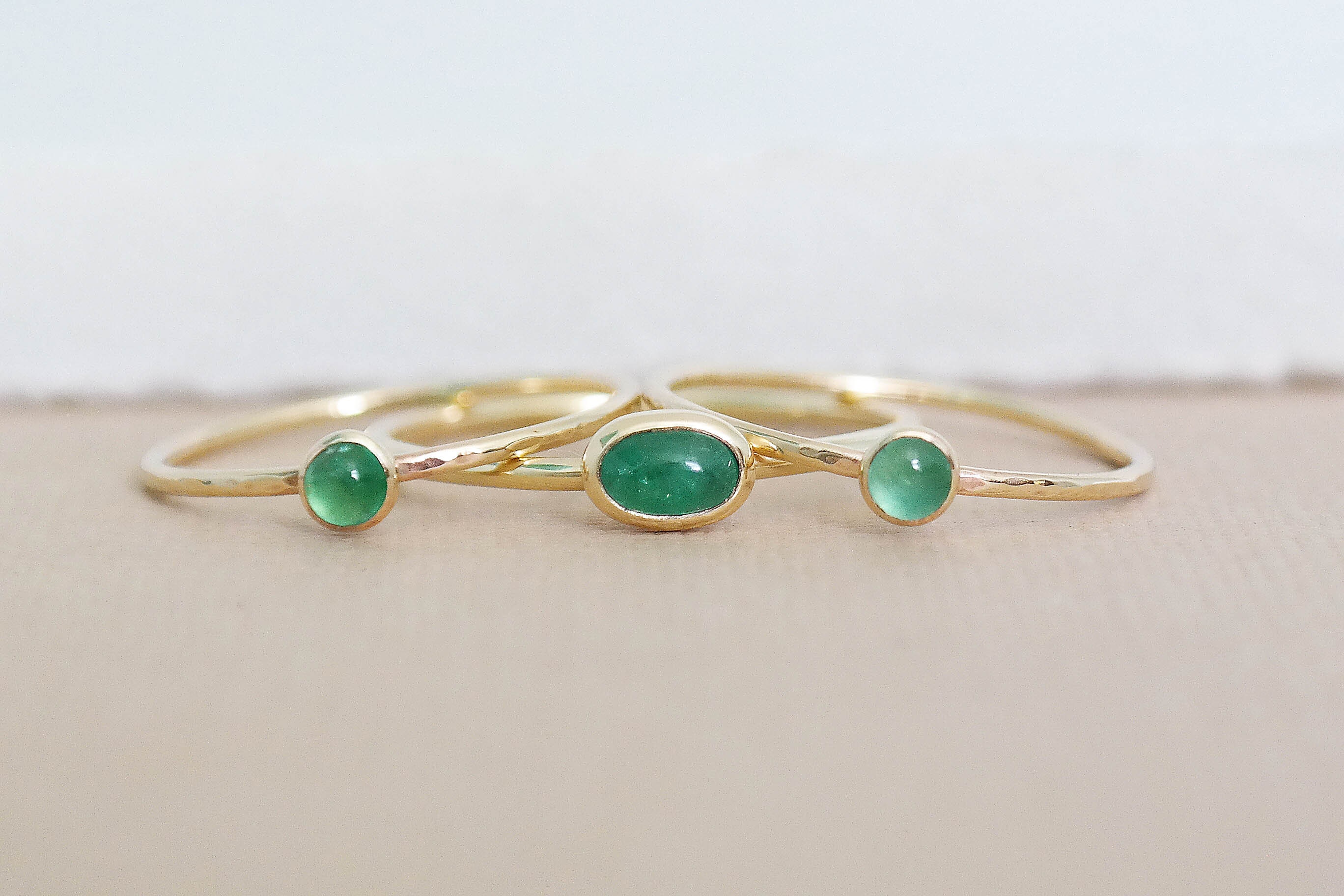 Gold Emerald Ring Solid Gold Ring 9ct Gold Ring Emerald | Etsy