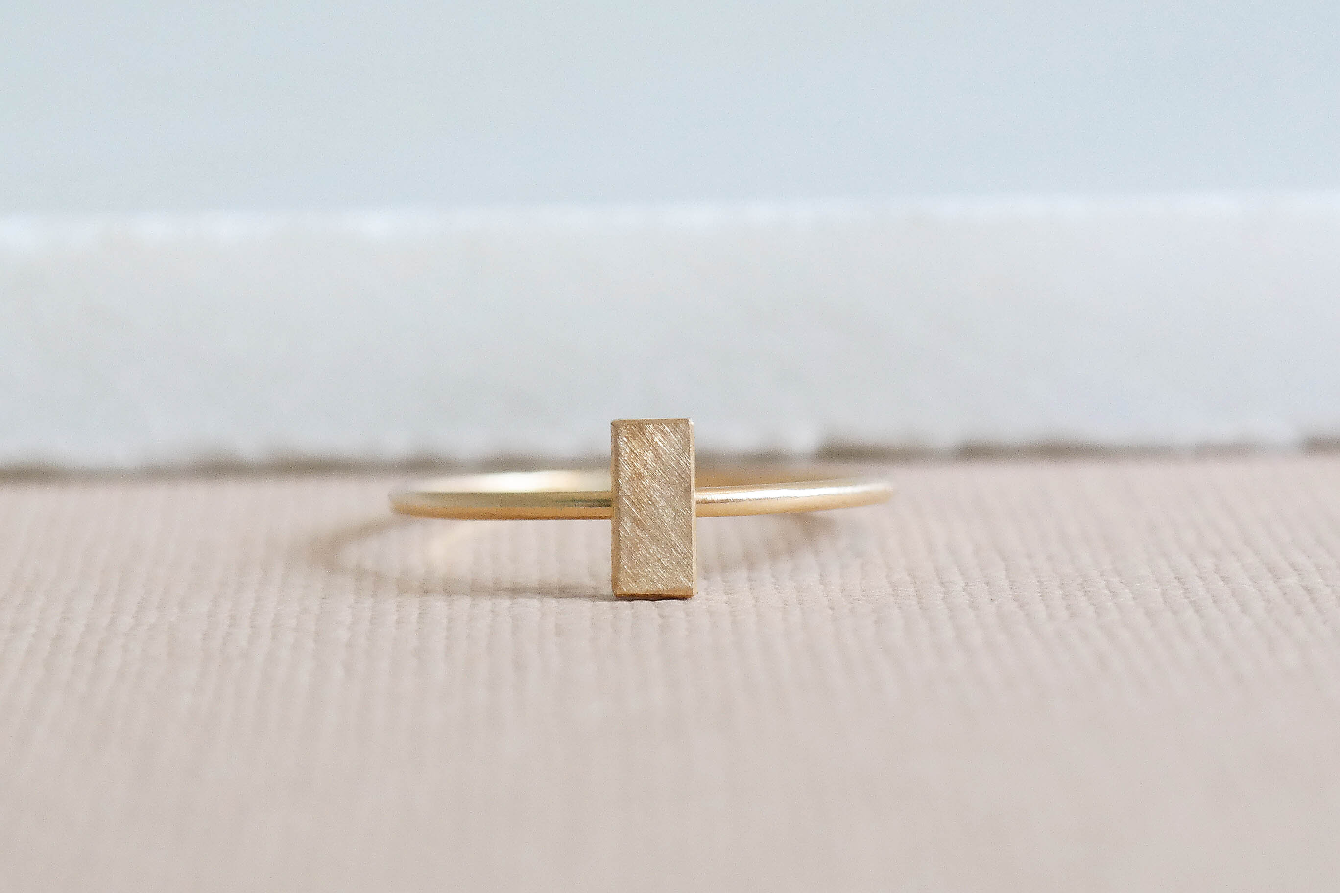 Gold Ring Dainty Ring Geometric Ring Square Gold Ring | Etsy