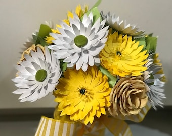 Daisies Table Decor White Yellow Daisy Decoration Silk Flowers ...