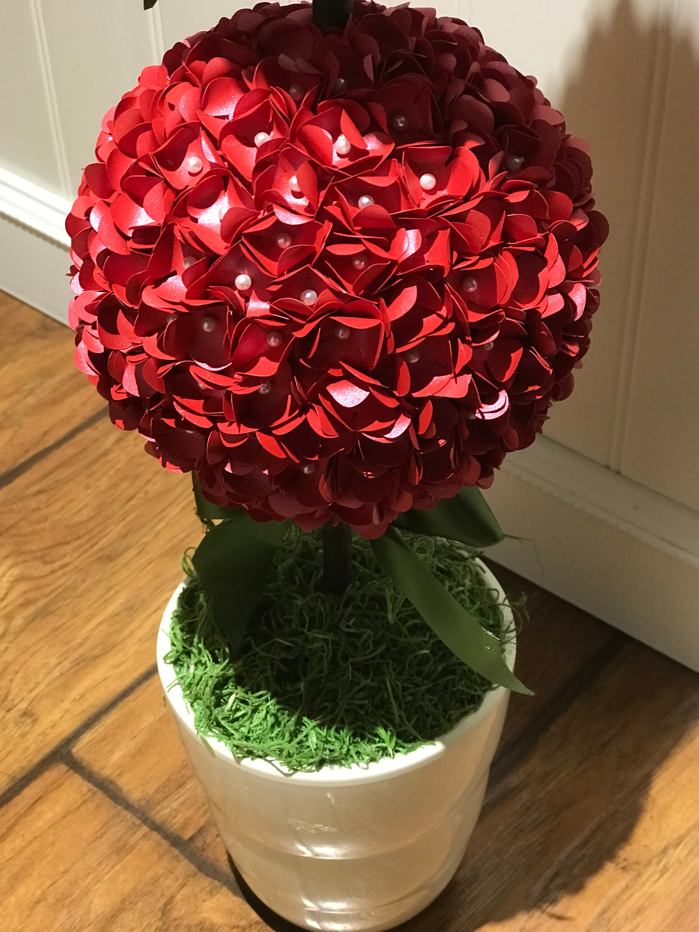 Red Topiary Tree - Etsy