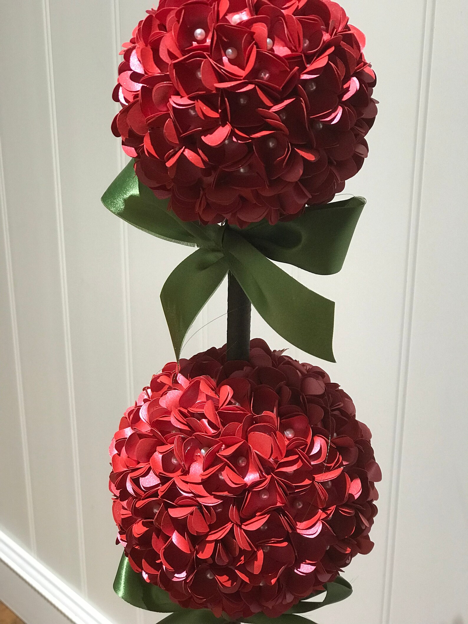 Red Topiary Tree - Etsy