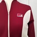 Retro Maroon Track Jacket - 70's / 80's Red & Ivory Zip-up Sweatshirt ...