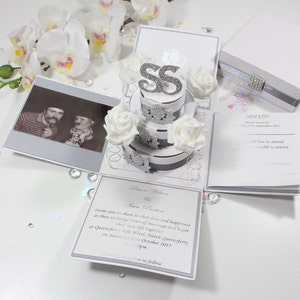 Round Cake Exploding Box Wedding Invitation - Etsy
