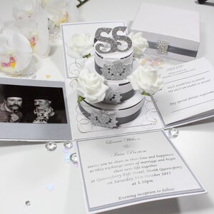 Round Cake Exploding Box Wedding Invitation - Etsy