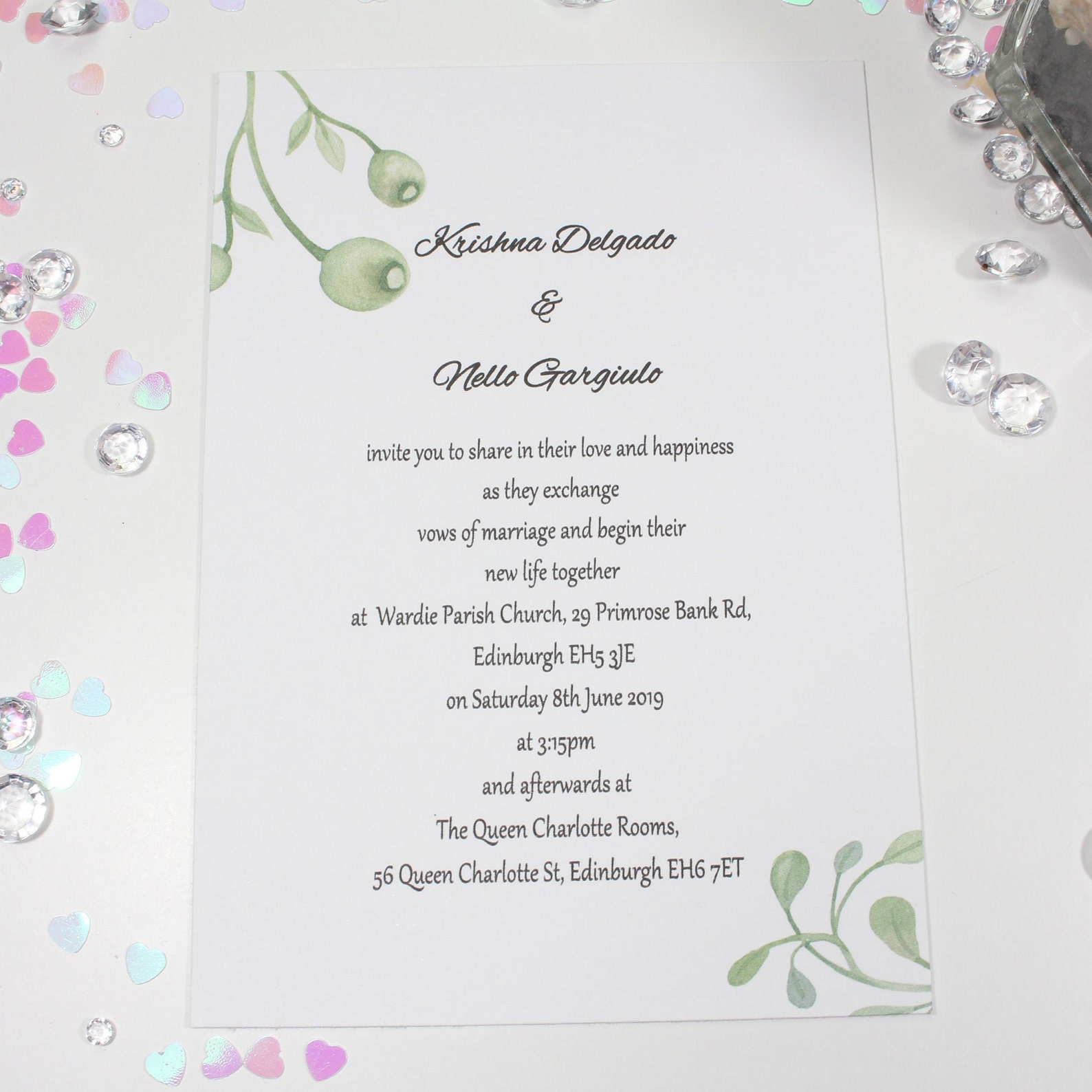 A6 Printed Wedding Invitation | Etsy