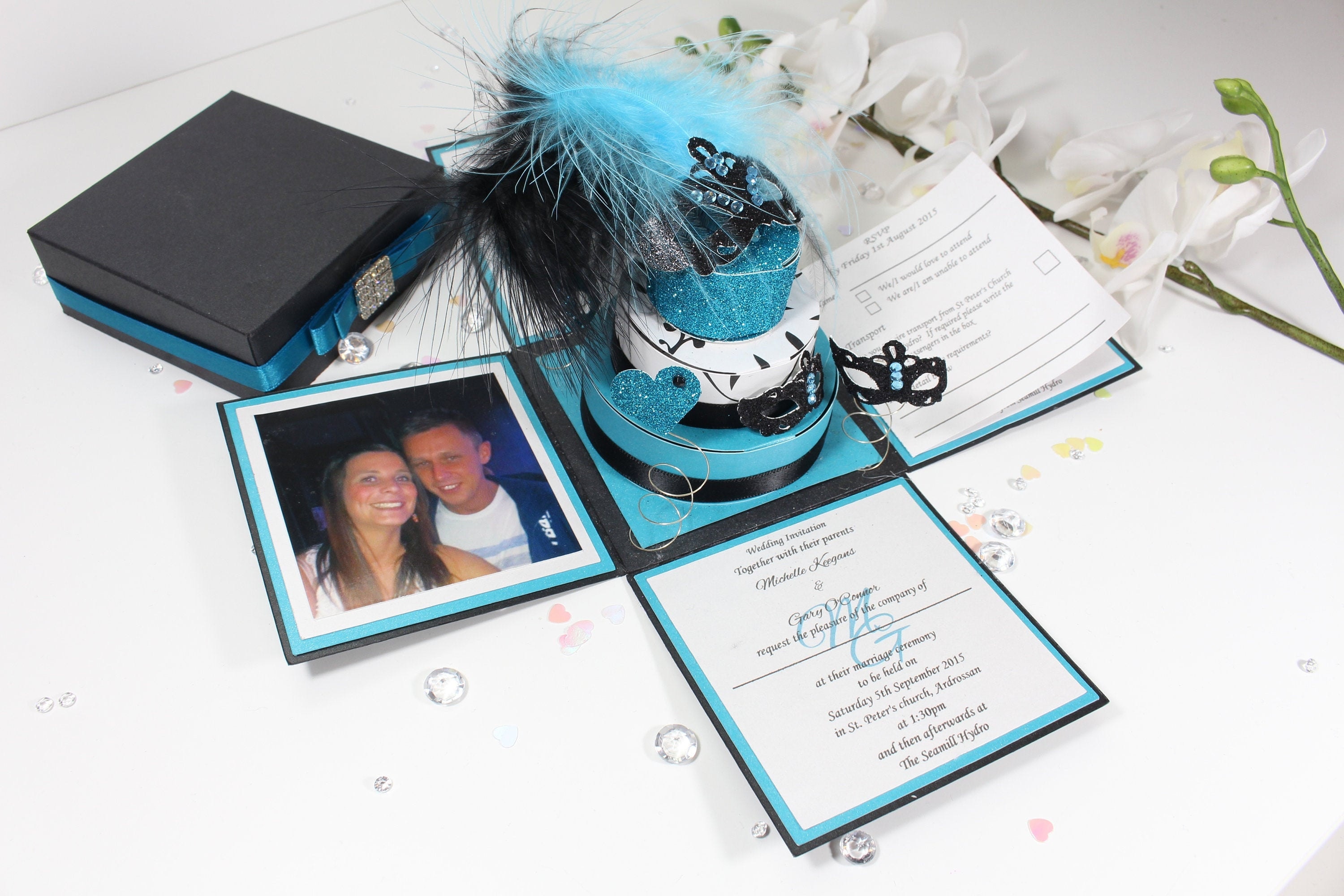 Exploding Box Wedding Invitations