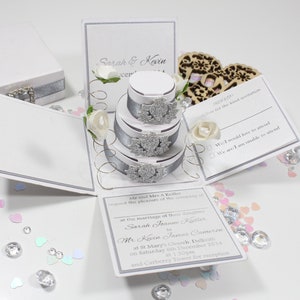 Round Cake Exploding Box Wedding Invitation - Etsy