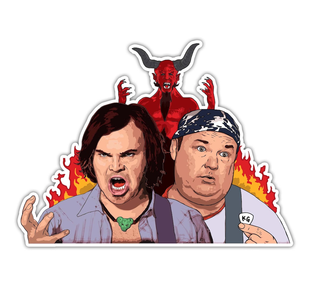 Tenacious D Sticker - Jack Black Sticker / Kyle Gass Sticker / Birthday ...