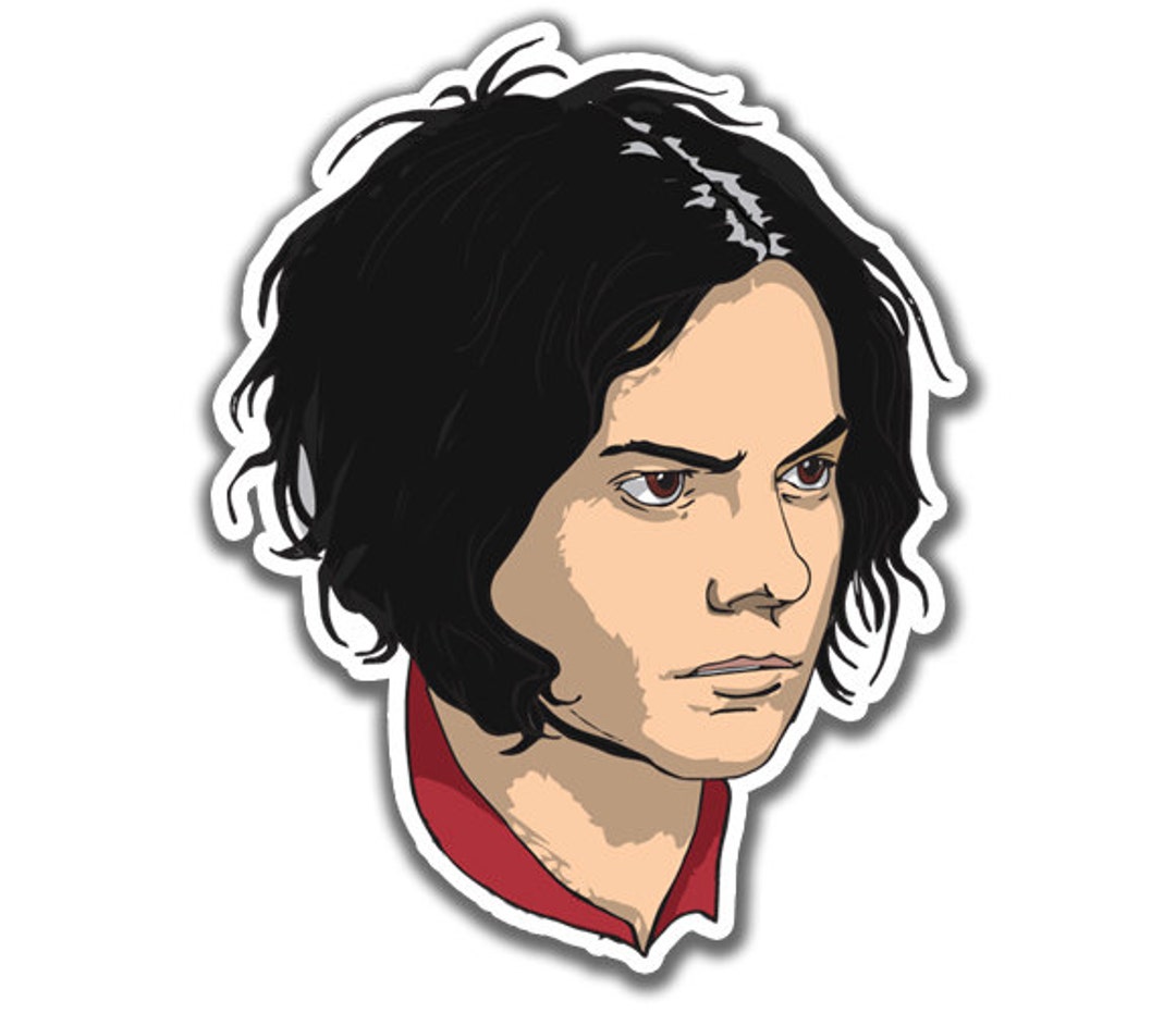 Jack White Sticker - the White Stripes Sticker / Classic Rock Stickers ...