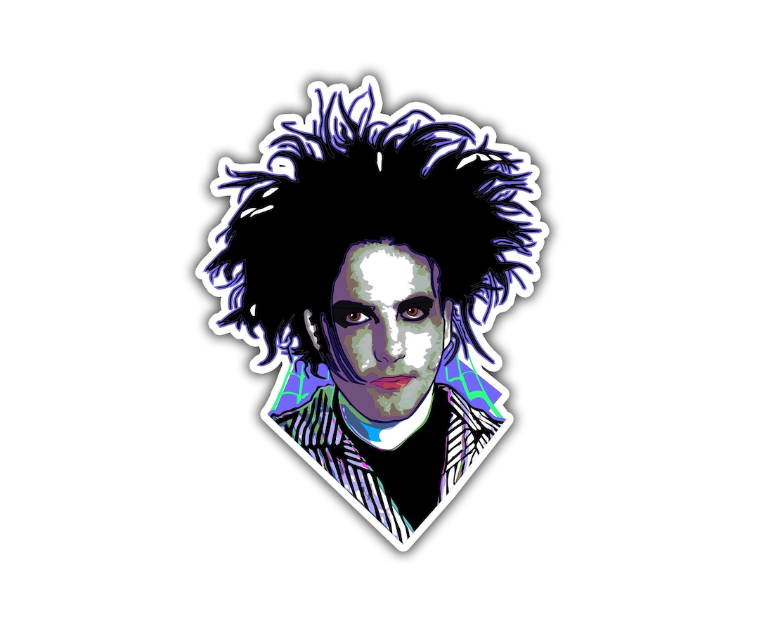 The Cure Sticker - Robert Smith Sticker / Goth Stickers / 80s Stickers ...