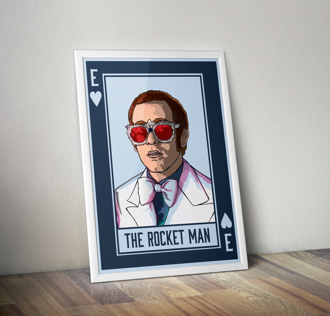 Elton John Poster 10x15 Rocket Man Iloverockandrollstuff Etsy