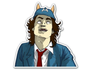 Angus Young AC/DC Guitarist Poster Print - Etsy