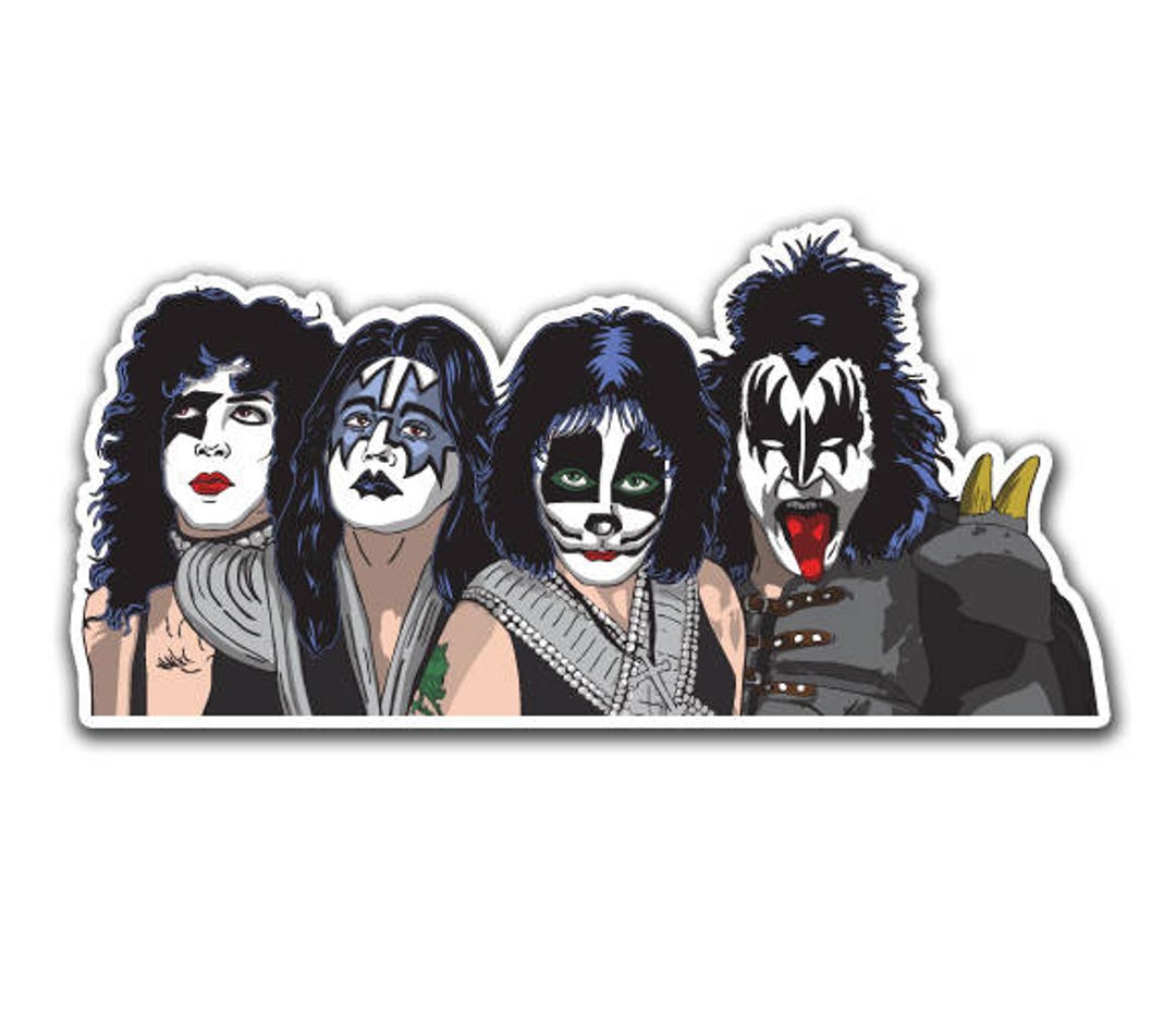 Kiss Sticker - Birthday Gift / Gene Simmons Sticker / Classic Rock ...