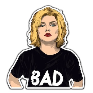 Blondie Sticker - Debbie Harry Sticker / Classic Rock Stickers / Metal ...