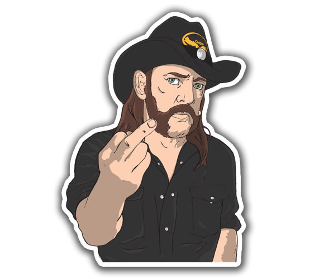 Lemmy Sticker - Waterproof Sticker / Motorhead Sticker / Classic Rock ...