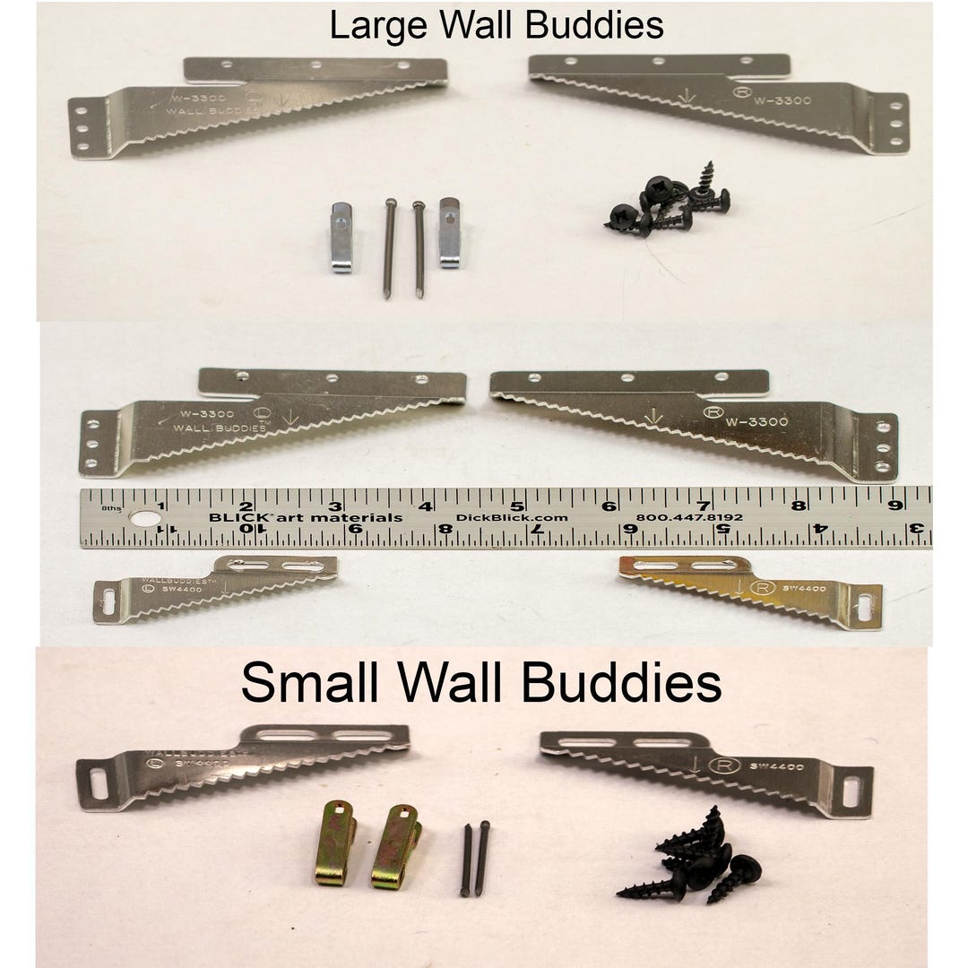 Wallbuddies Wall Buddies Wood Picture Hangers. Small (up to 30 Lbs) and ...