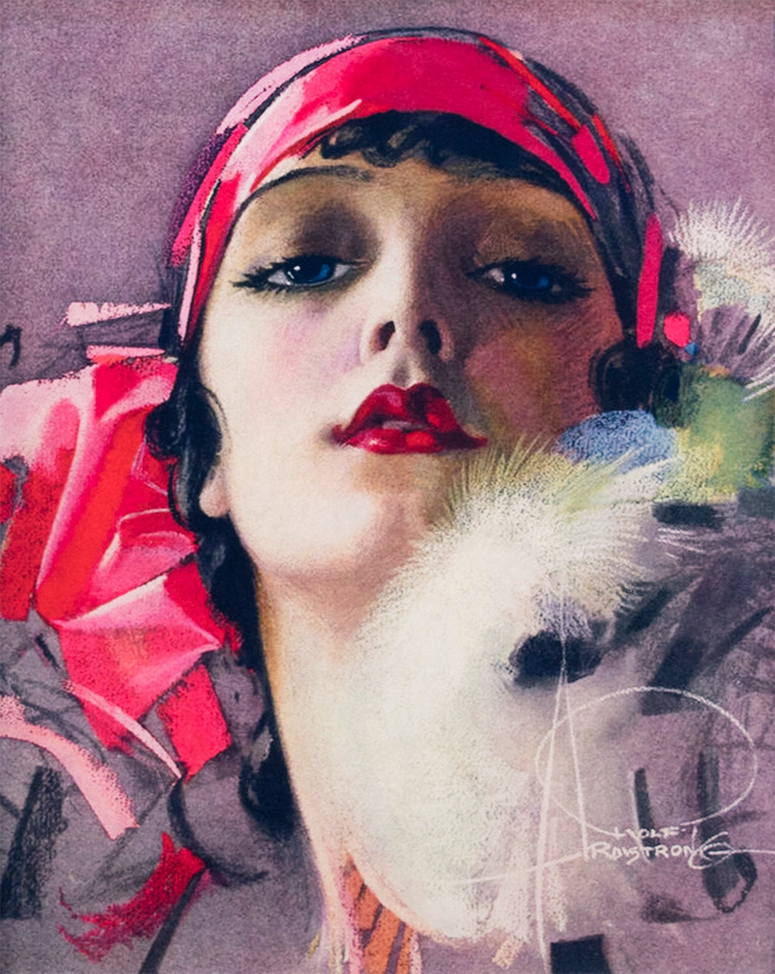 Framed Rolf Armstrong Pin-up Reprint Black W/silver Lip Frame - Etsy