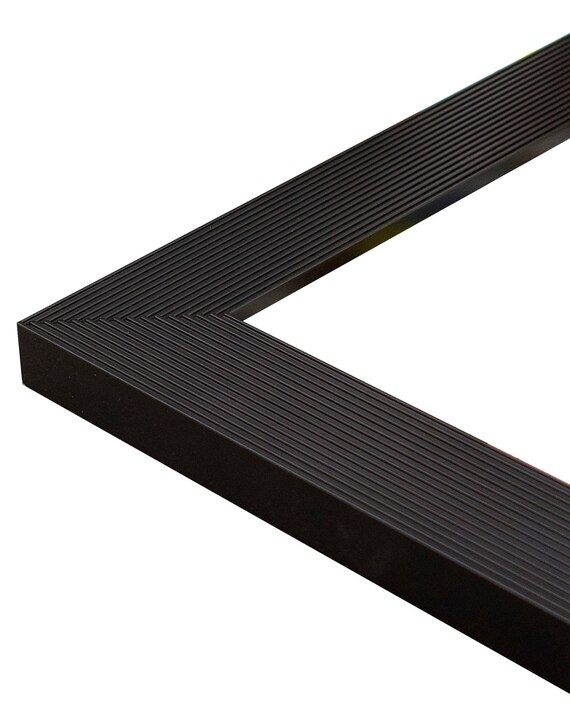 Tribecca Ribbed Black 1 5/8 Picture Frame. | Etsy