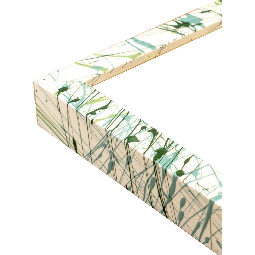 Vola Verde Mist Gloss White Paint Spattered Multi-colored Paint 7/8 ...