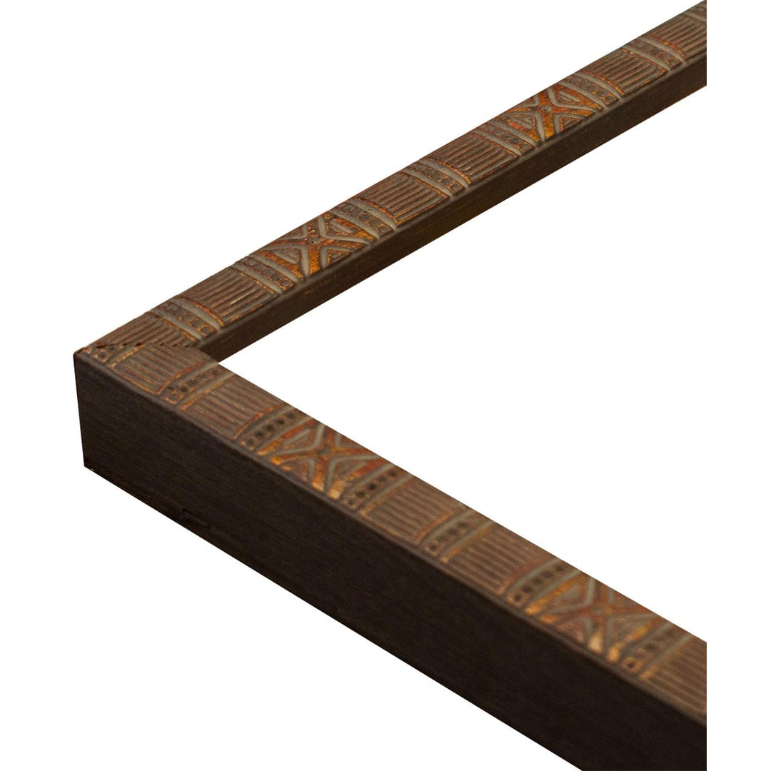 Artifact Book Binding Antique Brown W/copper Highlights 5/8" Picture ...