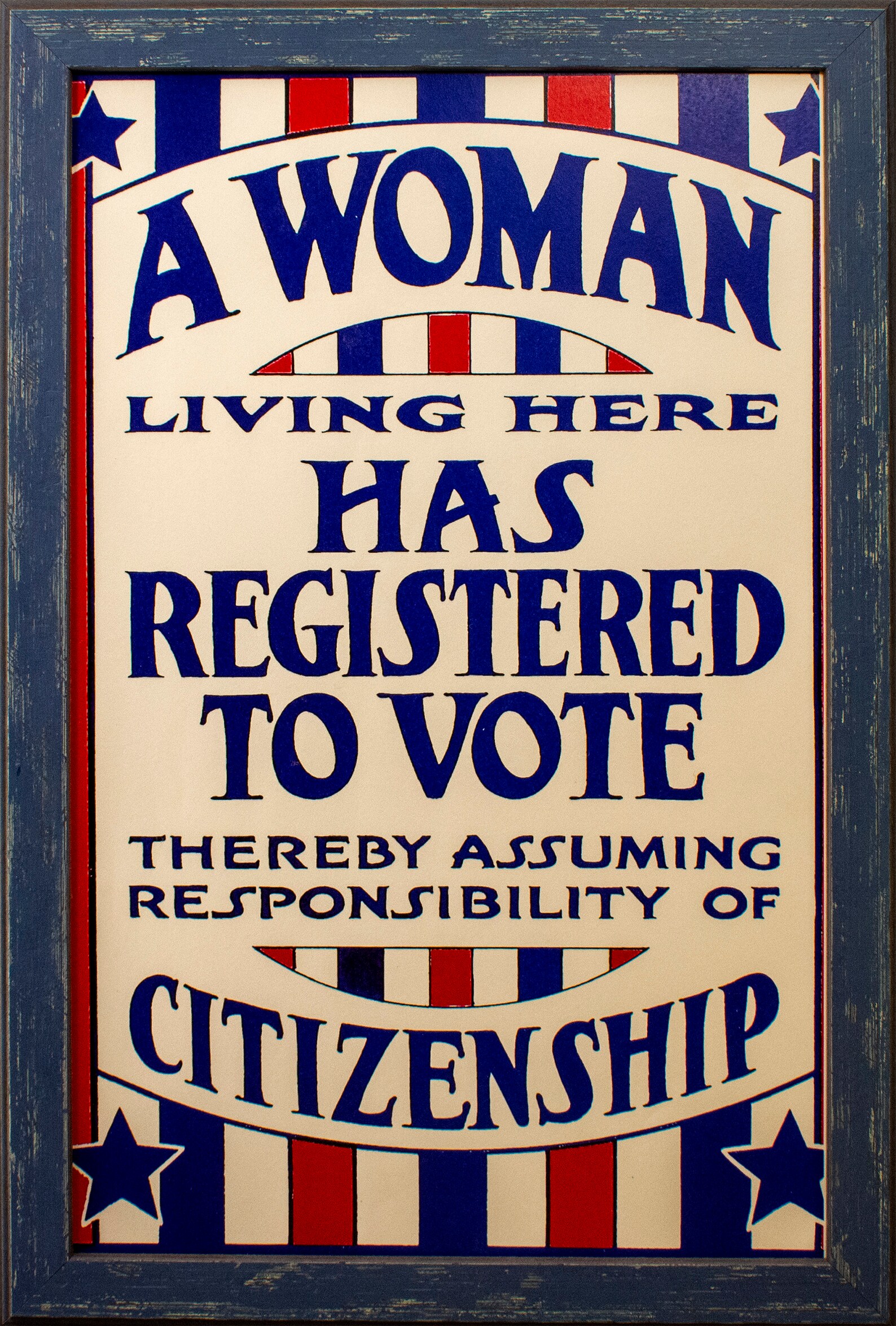 Framed 1920 Women's Suffrage Poster Reproduction Print - Etsy
