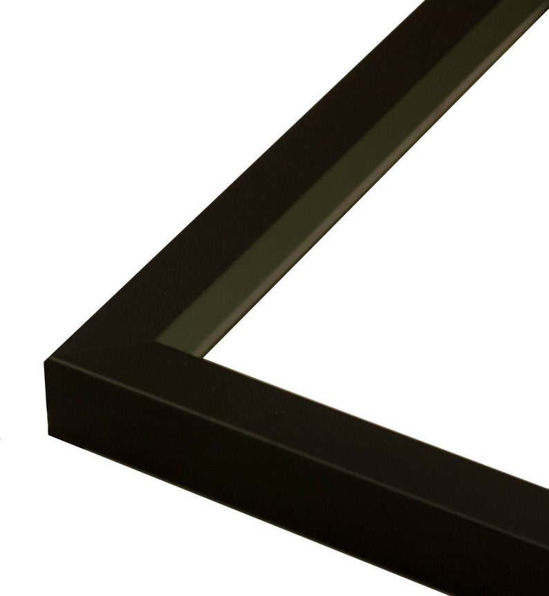 Matte Black with Edge 7/8 Picture Frame. All sizes. | Etsy