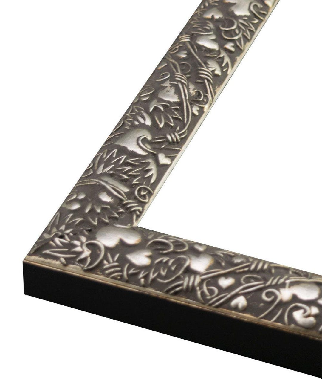 Tangled Hearts Barbed Wire Frame Silver/black 1 1/4" 4x6,5x7,6x8,8x10 ...