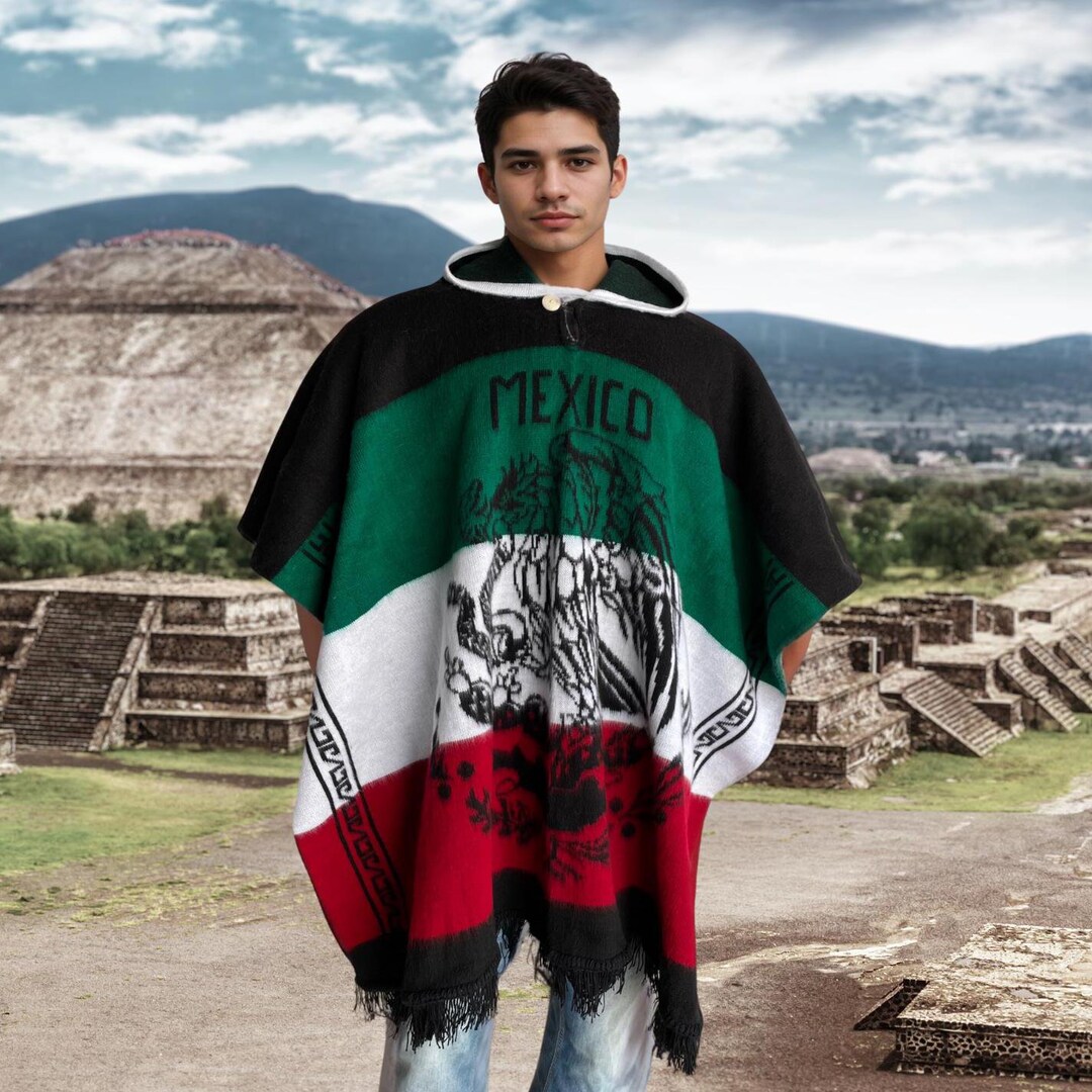 Alpaca Poncho With Hood | Soft and Comfortable Wool - Sarape, Jorongo ...