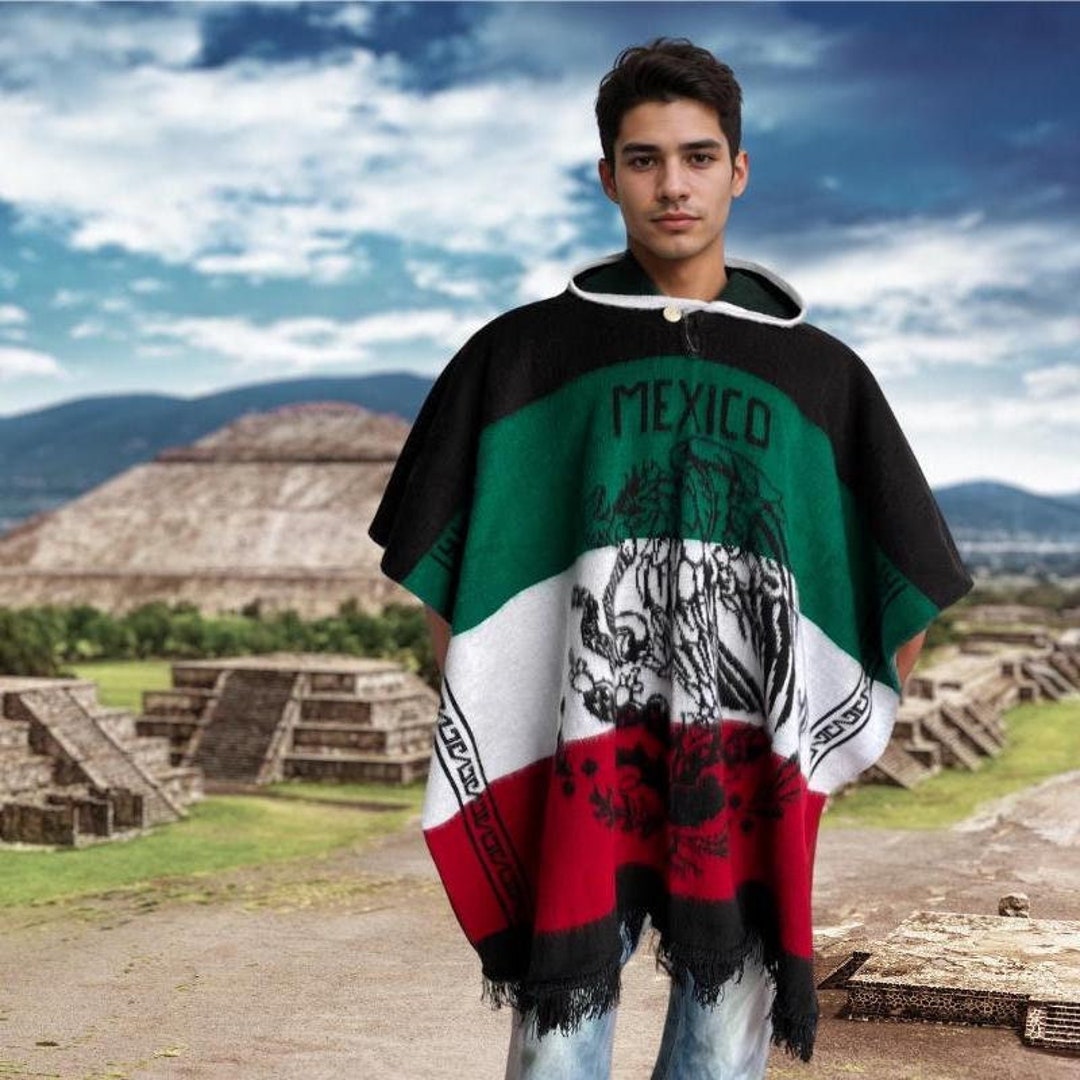 Alpaca Poncho With Hood Soft and Comfortable Wool Sarape, Jorongo ...