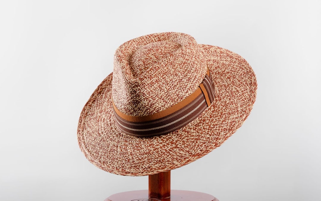 Genuine Panama Hat Ecuador fedora Sienna Fino High Quality Hat Made of ...