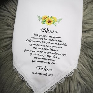 Spanish Handkerchief for Mother of the Bride-customized Handkerchief ...