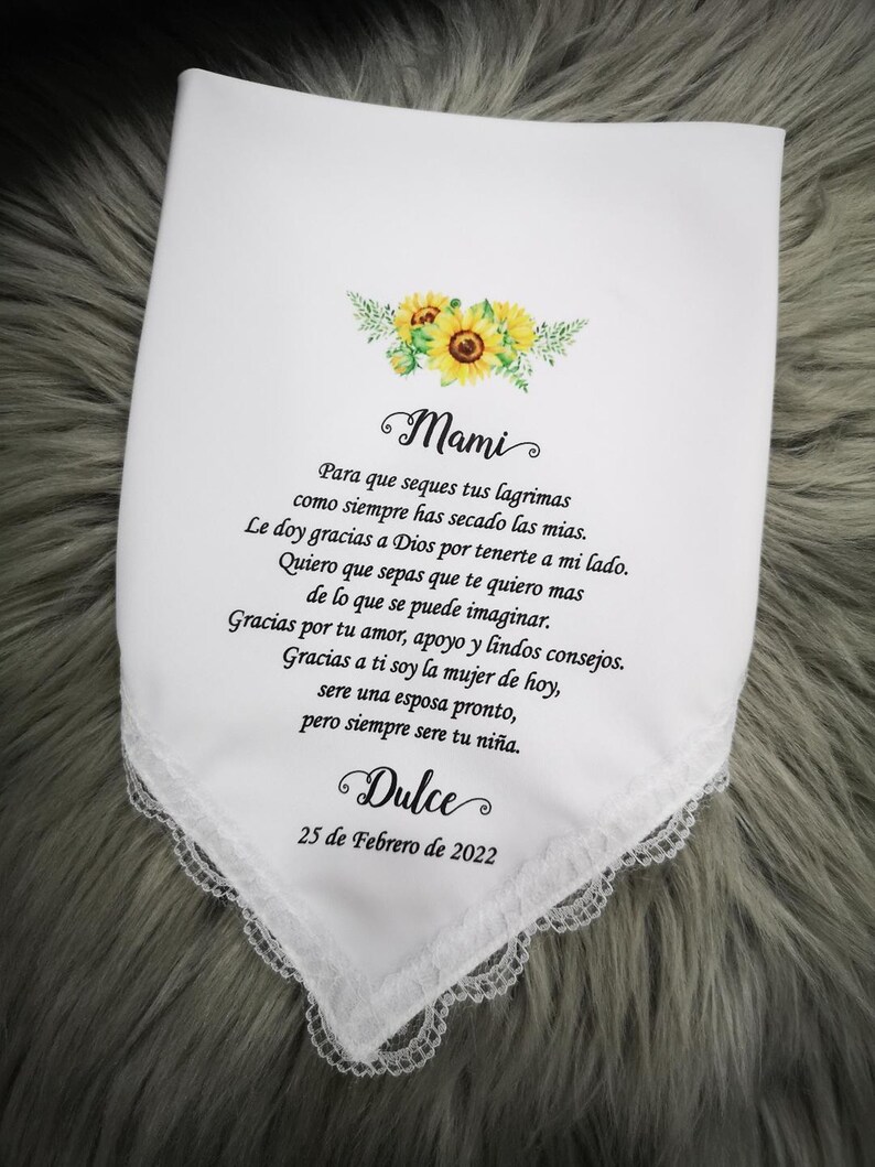 Spanish Handkerchief for Mother of the Bride-customized - Etsy