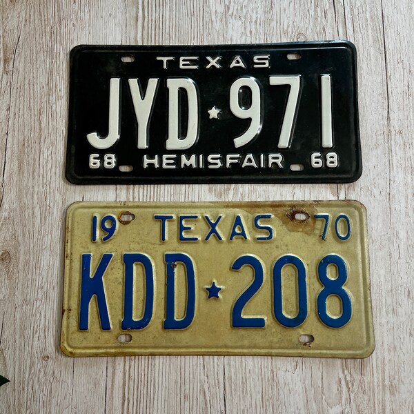 Texas License Plate - Etsy