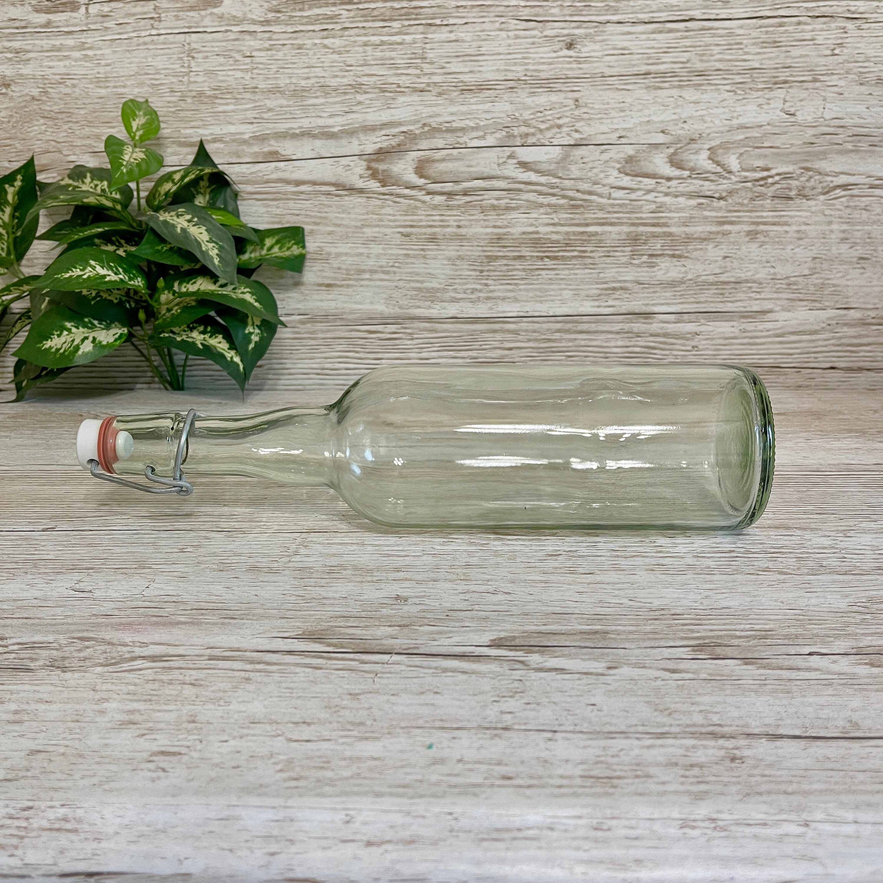 Infusing Bottles Kombucha Bottles Clear Glass Round Bale - Etsy