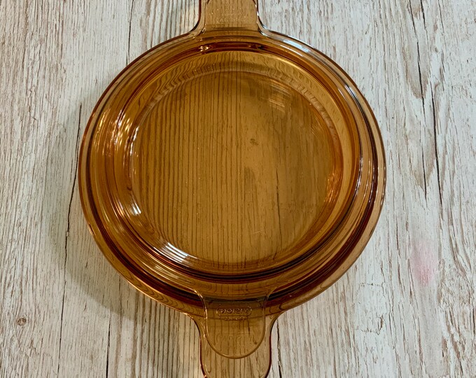 Corning Vision France Amber Tab Handle Flat Lid - 7" Round Flat Lid ...