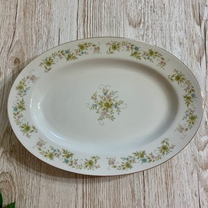 Rhapsody by Fine China Japan 12 Oval Serving Platter - Etsy