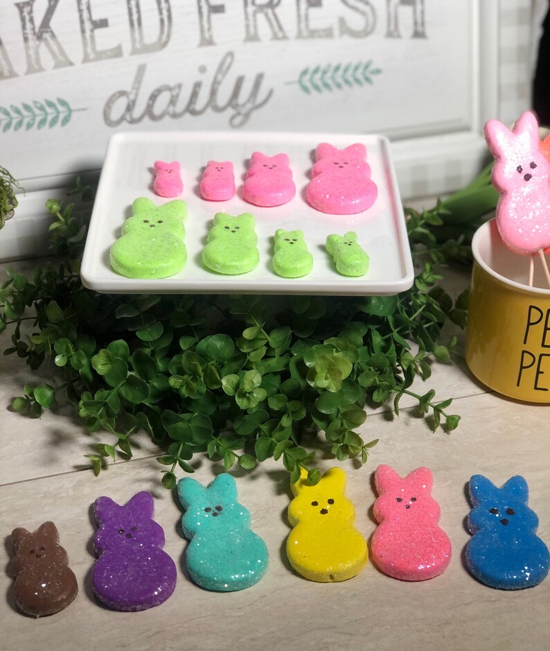 Faux Marshmallow Bunnies Fake Bunnies Easter Basket Filler - Etsy