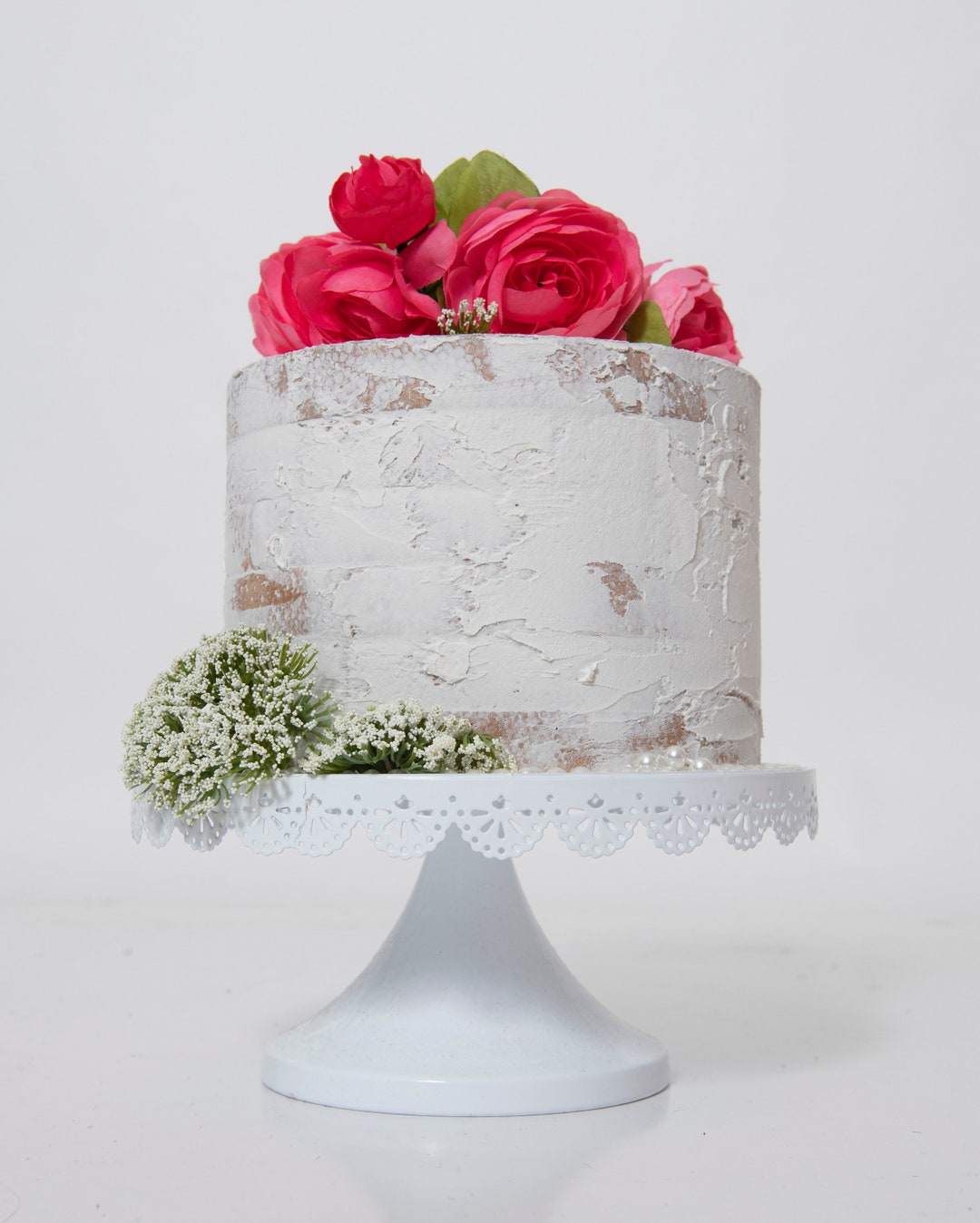 Fake Farmhouse White Cake Lightly Frosted - Etsy