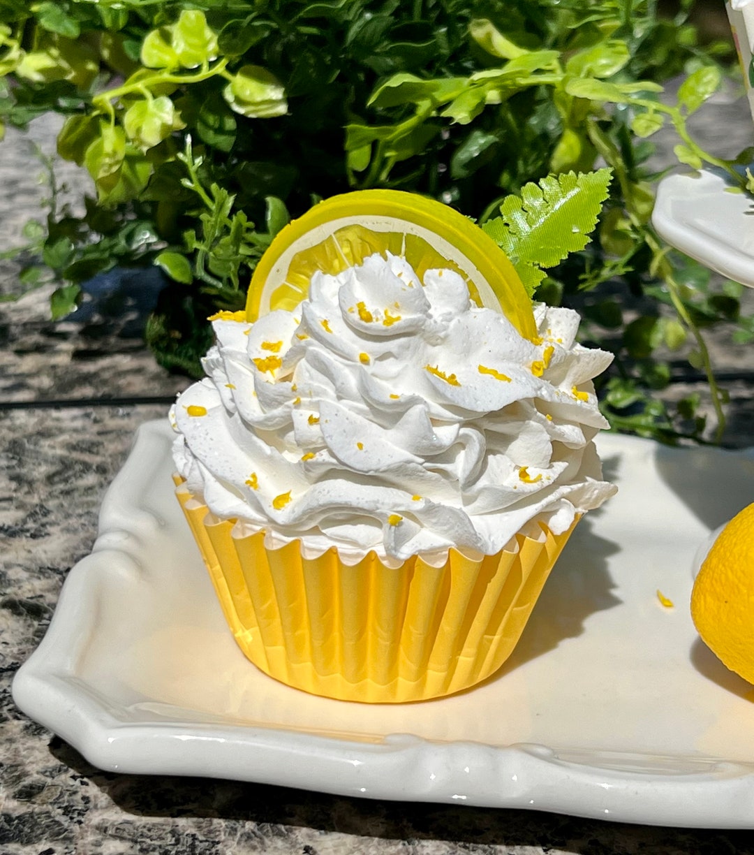 Fake Lemon Cupcake Lemon Zest - Etsy