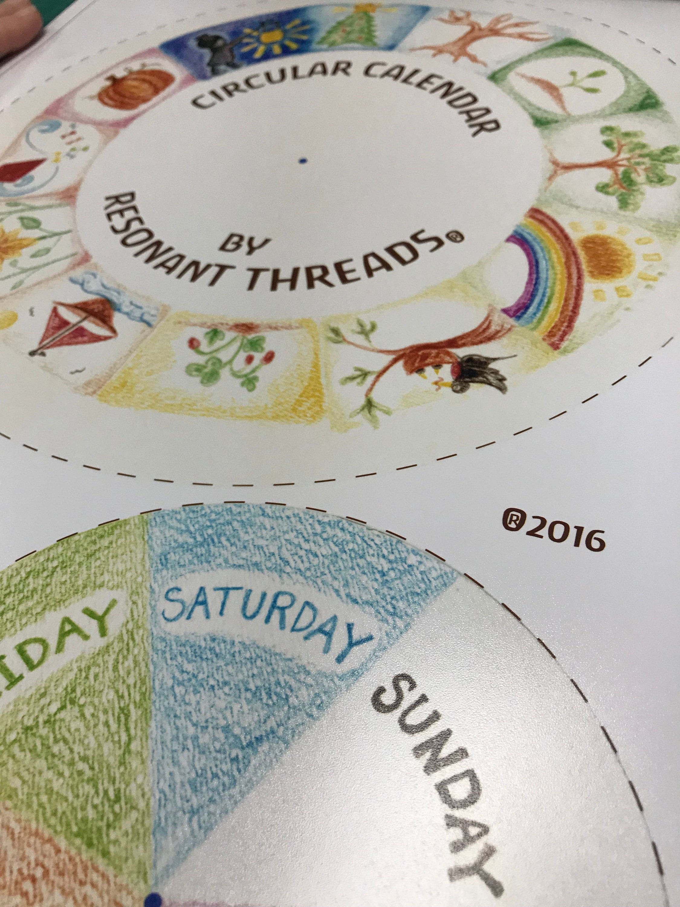 Custom Circular Calendar for Chosen Hemisphere - Etsy
