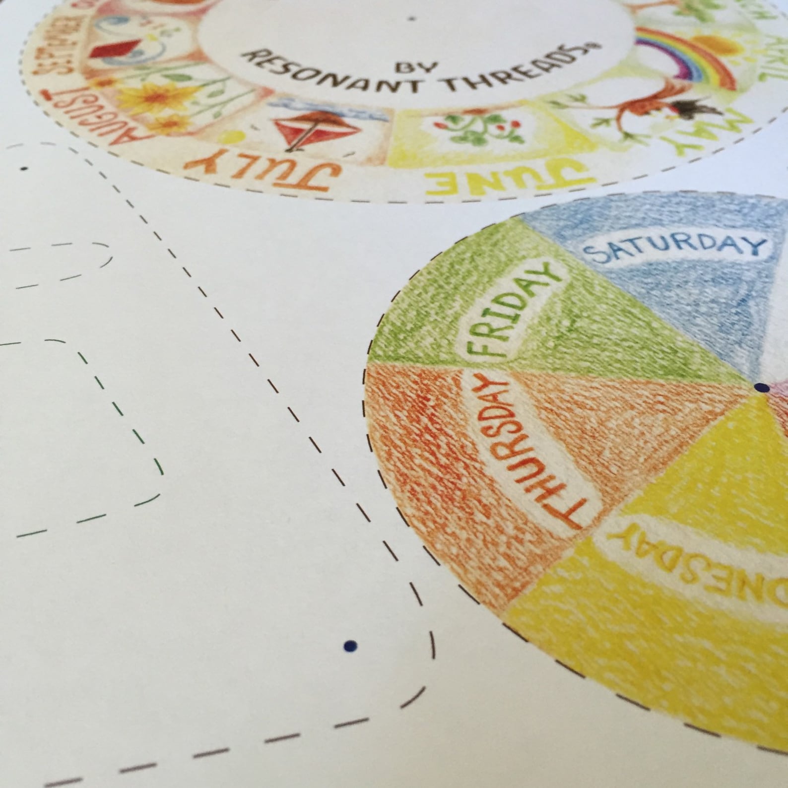 Circular Calendar - Etsy