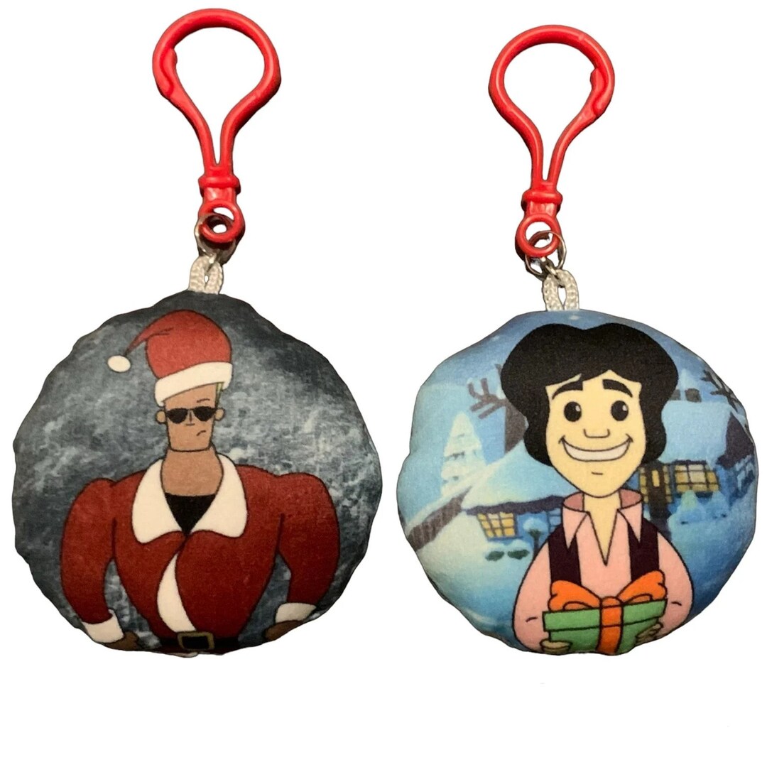 Johnny Bravo Santa Christmas Plush Keychain Cartoon Network Toy - Etsy