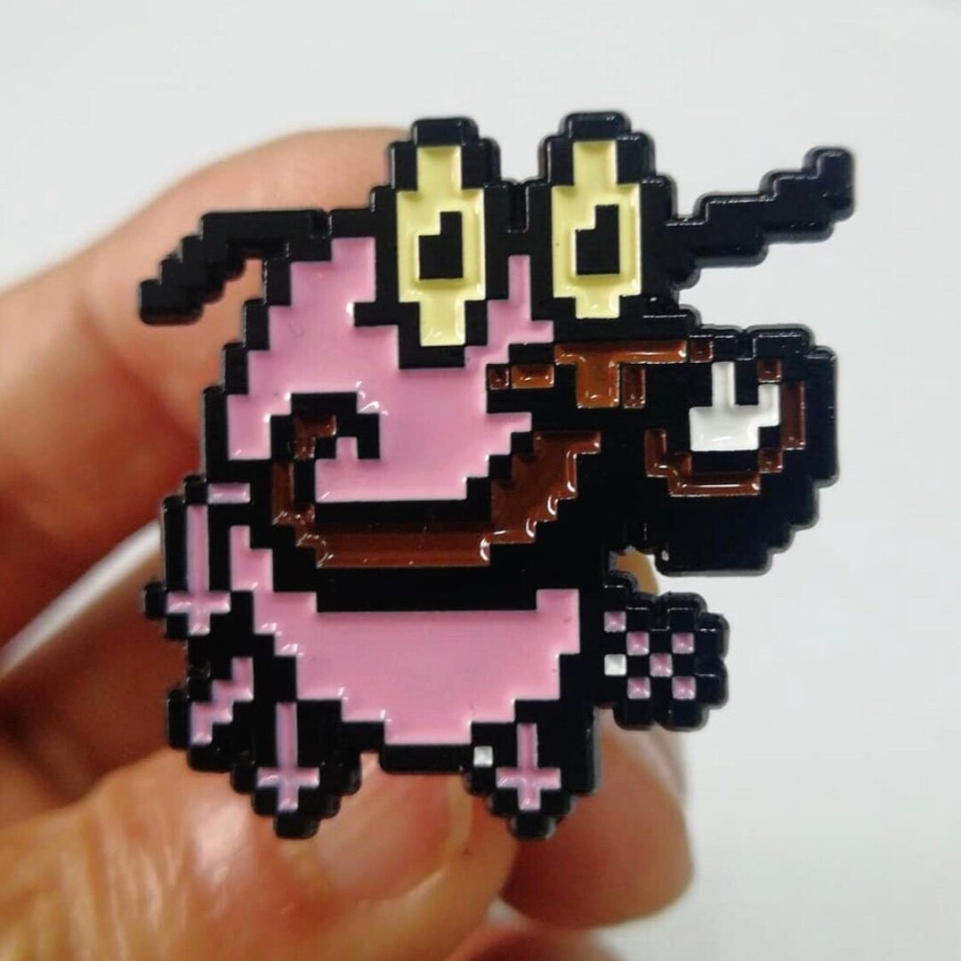 Courage the Cowardly Dog Cartoon Resort Pin - Etsy