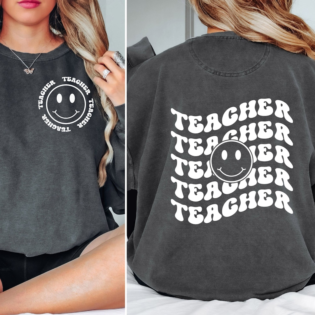 Teacher Smiley Face Svg Png, Smiley Face Shirt, Happy Face Svg, Teacher ...