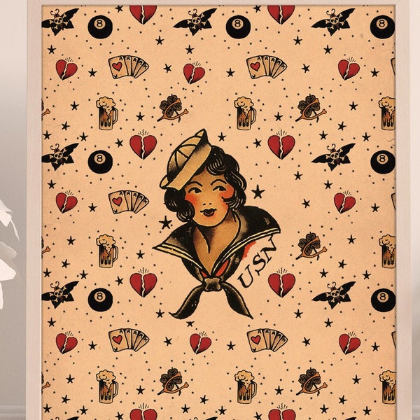 Ukiyo Japanese Geisha Tree Art Print, Asia Decor, Wall Decor, Instant ...