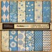 Floral Blue Digital Papers Vintage Papers Pastel Wallpaper - 12 Digital ...