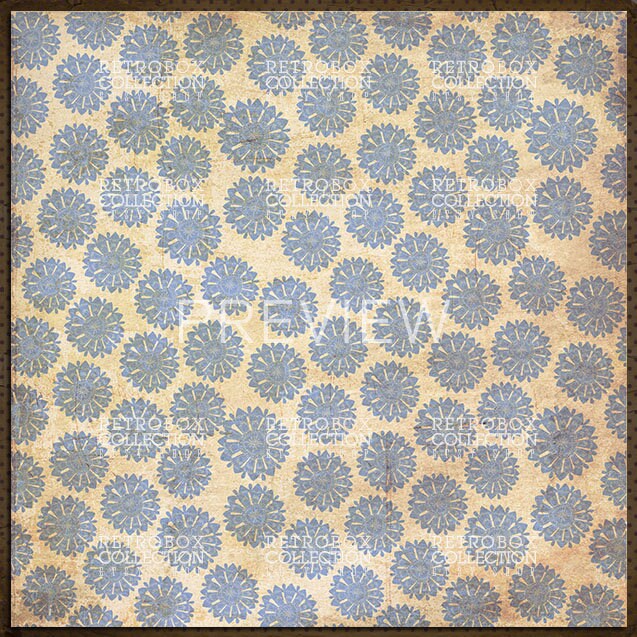 Floral Blue Digital Papers Vintage Papers Pastel Wallpaper - 12 Digital ...