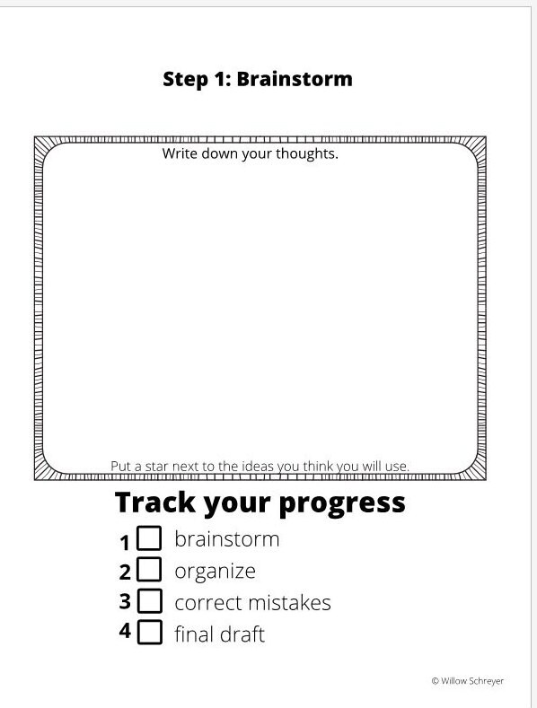 Hamburger Paragraph Graphic Organizer, Writing Prompts Packet, Writing ...
