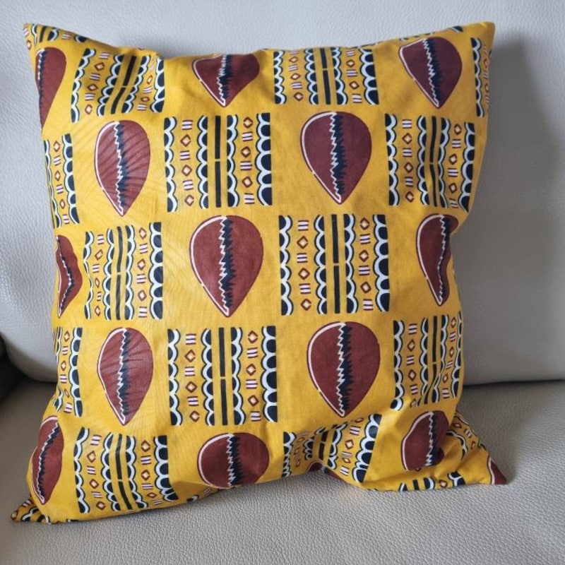 African Print Pillow - Etsy