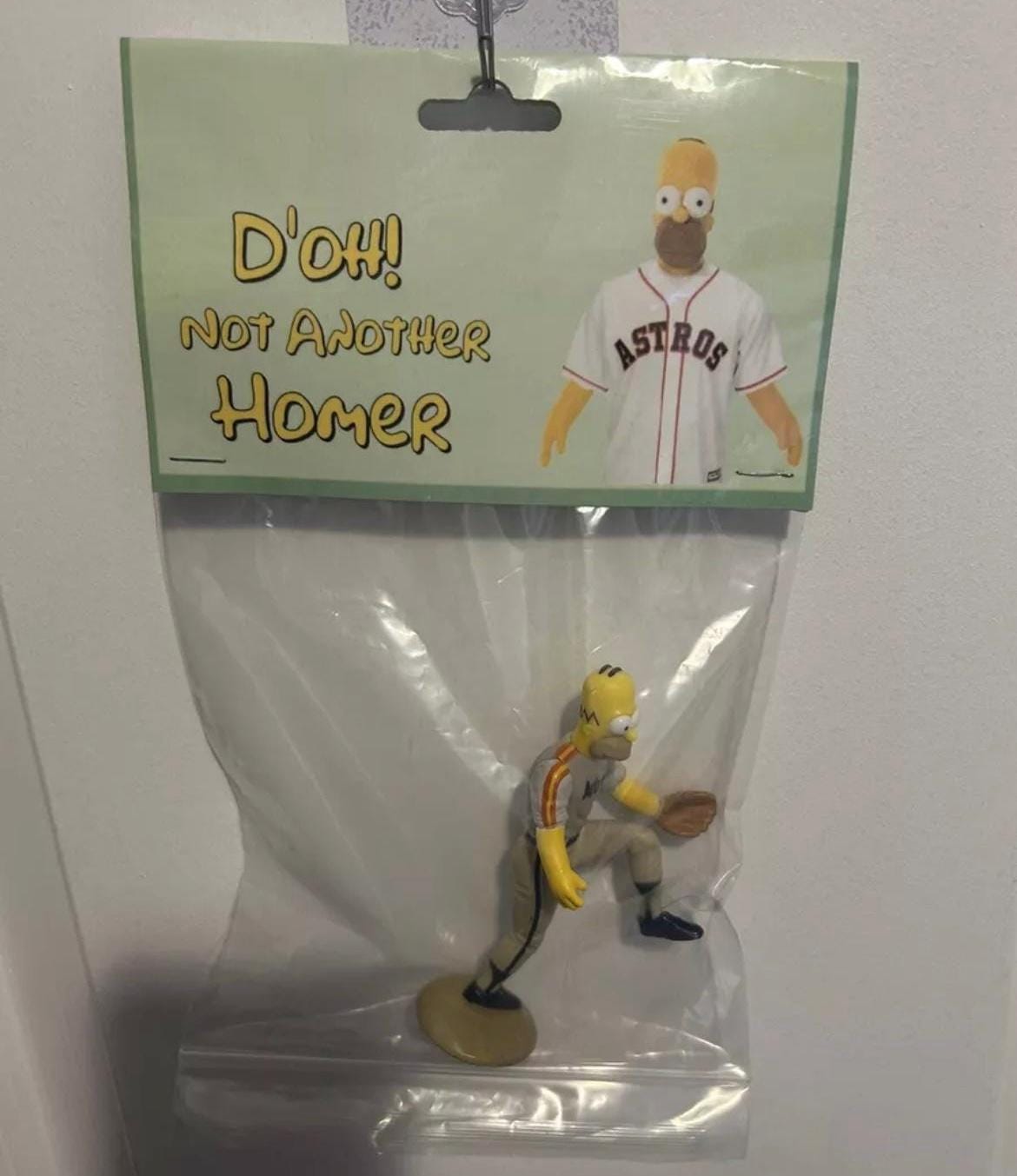 Bootleg Artist Toy Homer Simpson Starting Lineup Houston Astros Action ...
